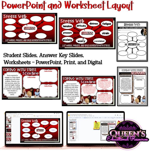 Stress Management PowerPoint and Activities for Teens | Coping Skills ...