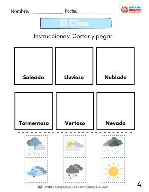 PreK-1st Grade: English and Spanish Weather Vocabulary | Made By Teachers