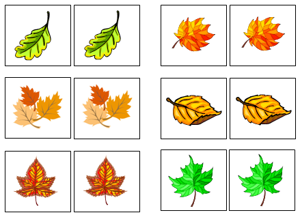Leaves Match-Up and Memory Game (Visual Discrimination & Recall Skills ...