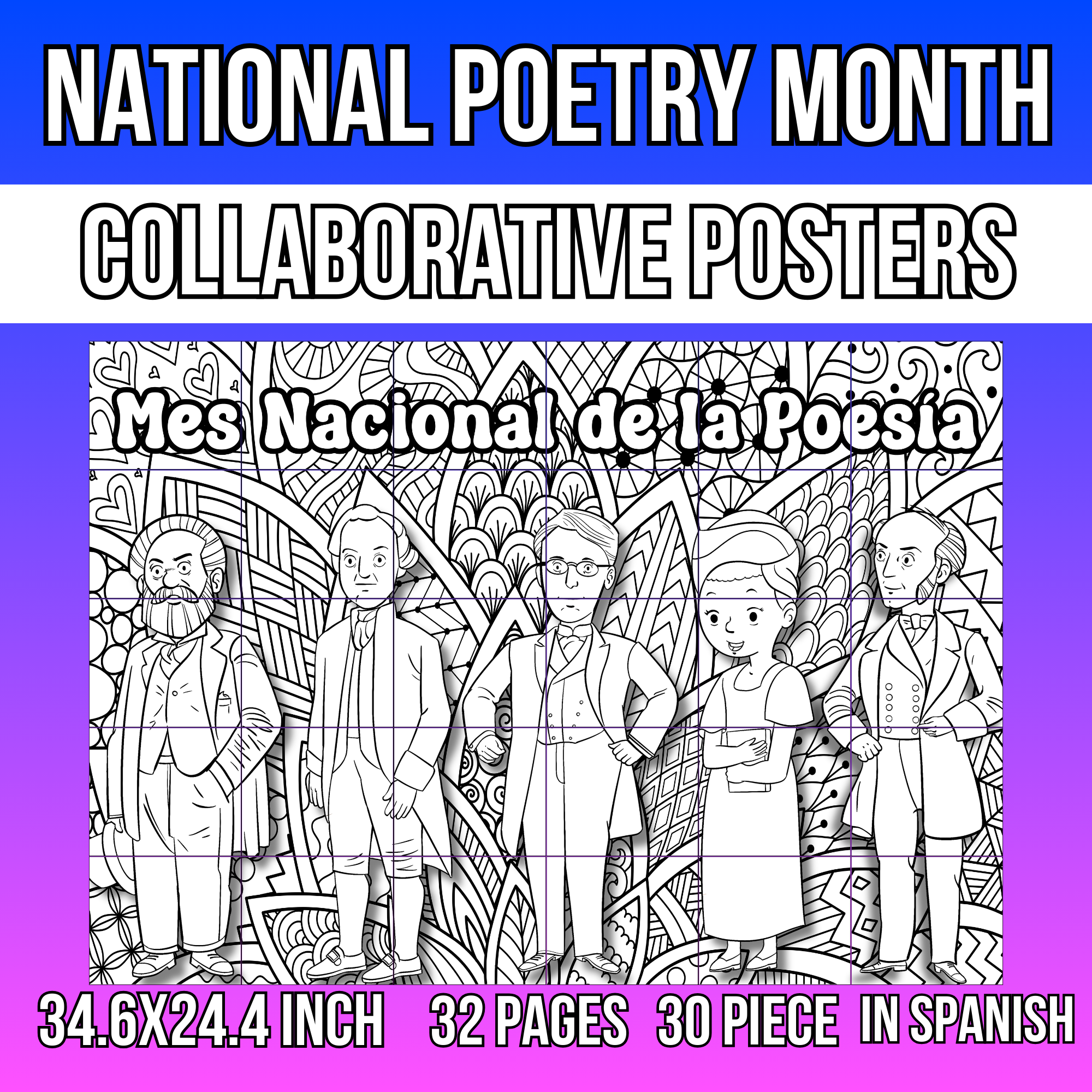 National Poetry Month Reading Comprehension Passages and Questions In ...