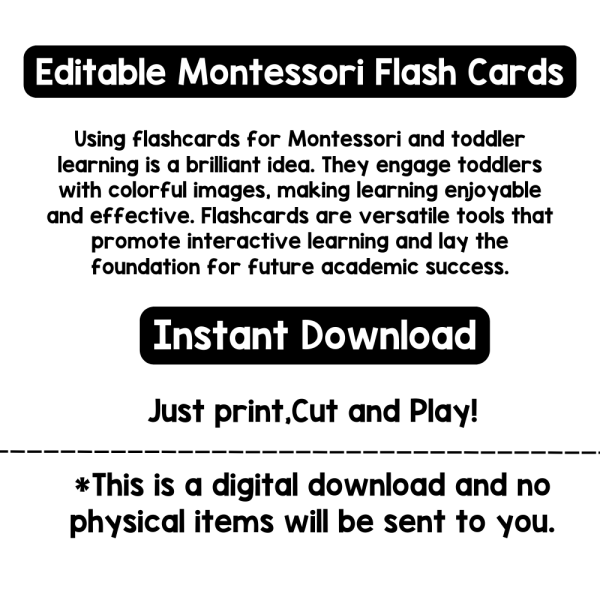 FOREST ANIMALS • Montessori Cards • Flash Cards Nomenclature Cards PDF ...