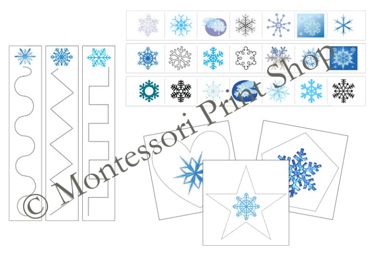 Snowflakes Cutting Work - Scissor Practice | Made By Teachers