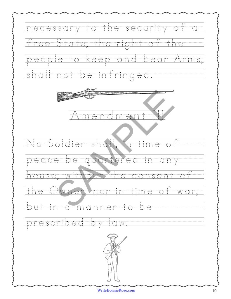 Founding Documents Copywork: U.S. Constitution - Print | Made By Teachers