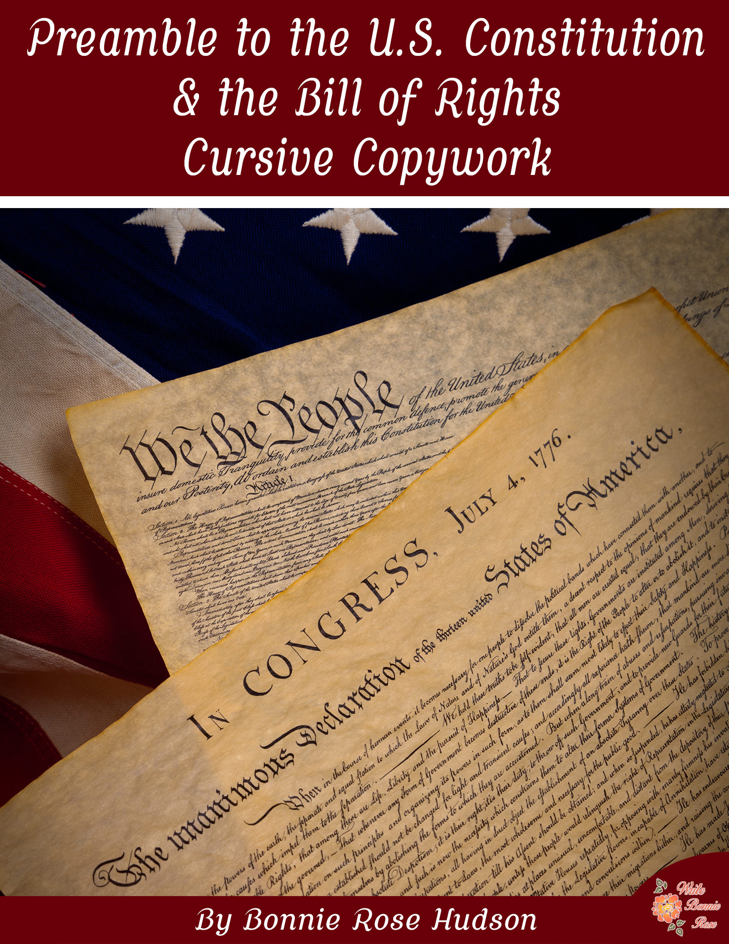Founding Documents Copywork: U.S. Constitution - Cursive | Made By Teachers