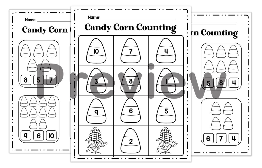 Candy Corn Fall Math Activities for Halloween Fun and Engaging ...