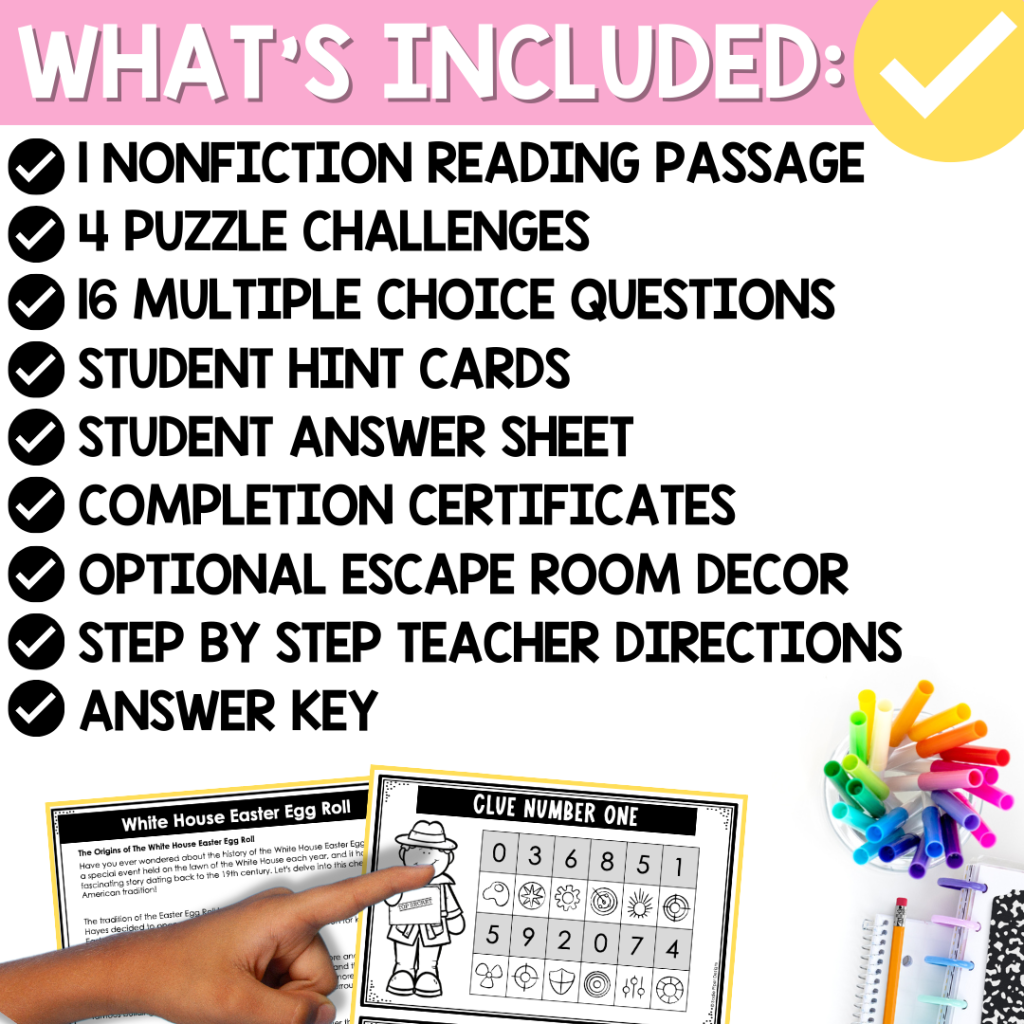 Easter Escape Room Activity / Printable Easter Reading Escape Room ...