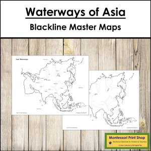 Waterways of Asia Maps - Blackline Masters | Made By Teachers