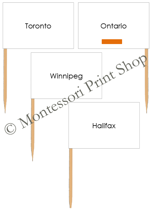 Capital Cities of Canada Map Labels - Pin Map Flags (color-coded ...