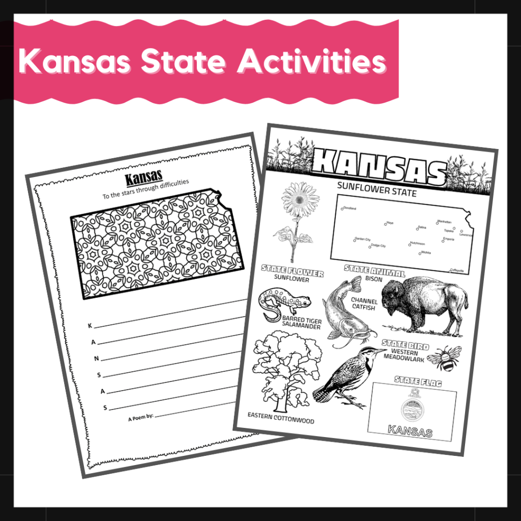 Kansas State Activities | US State Research and Informational Text ...