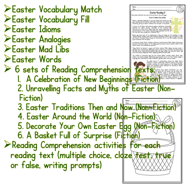 Easter ELA Worksheets (4th|5th|6th) - Made By Teachers
