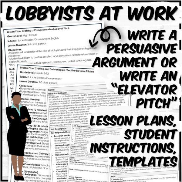 Lobbyists & Special Interests | Research and Writing Activity | PBL ...