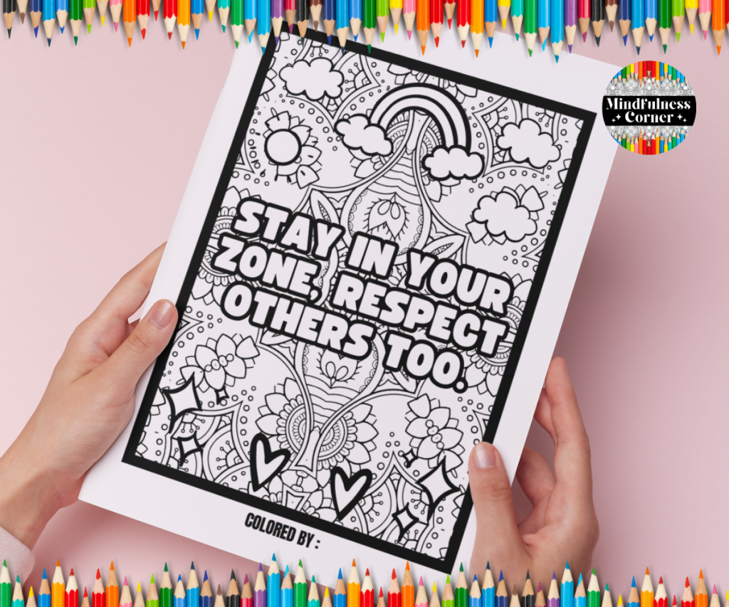 Personal Space Social Story, Mindset Mindfulness Mandala Coloring Pages ...