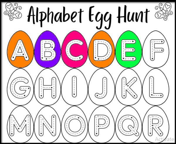 Easter Letter Tracing & coloring | Made By Teachers