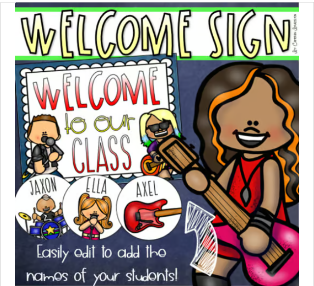 Back to School Open House Meet the Teacher Watercolor Tropical Theme ...