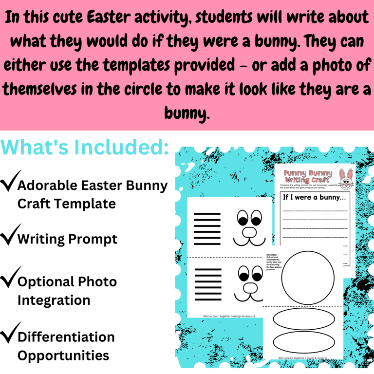 Easter Bunny Craft Activity : Craft & Writing Set | Made By Teachers