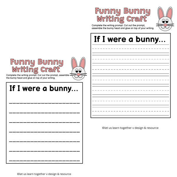 Easter Bunny Craft Activity : Craft & Writing Set | Made By Teachers