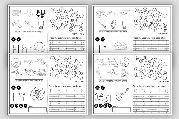 Alphabet Letter Activity Books With Distance Learning Formula | Made By ...