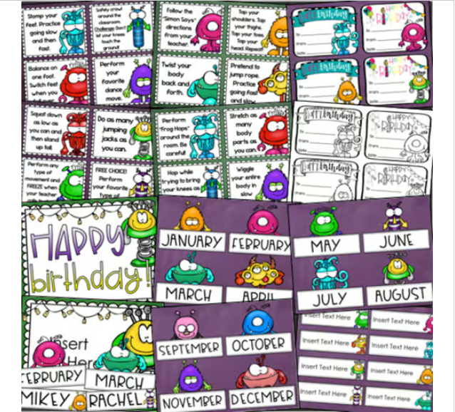 Monster Theme Classroom Management Decor Bundle (Posters, Rules ...