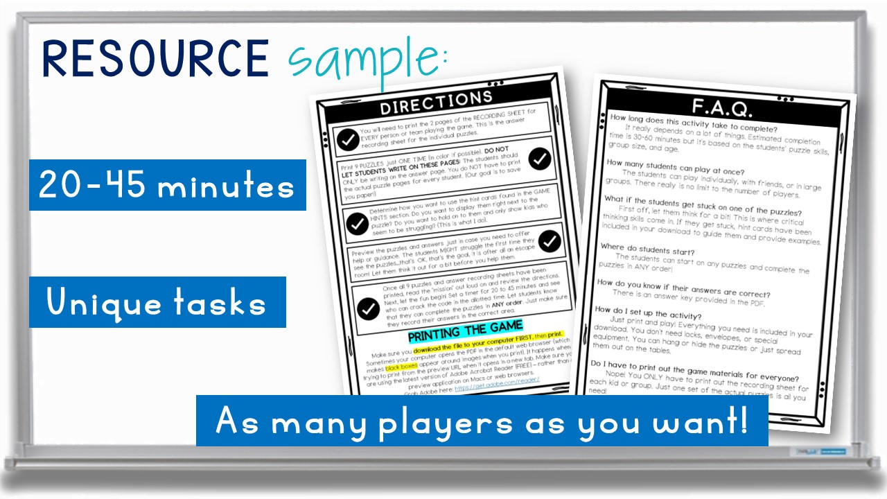 Solar Eclipse 2024 Escape Room Printable Activity - 9 Puzzles Breakout ...
