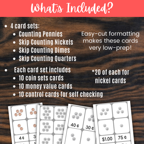 Counting Mixed Coins BUNDLE - Montessori Money Counting Coins Cards ...