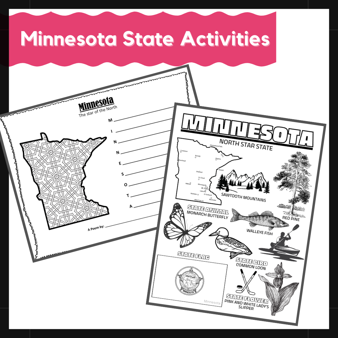Minnesota State Activities | US State Research and Informational Text ...