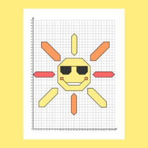 Coordinate Graph Mystery Picture: Summer Sun - Made By Teachers