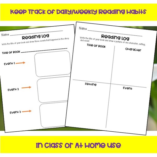 Spring Themed Reading Logs FREEBIE - Made By Teachers