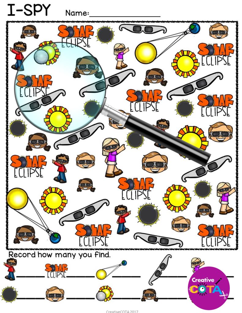 Total Solar Eclipse 2024 Writing and Math Morning Work Centers OT ...