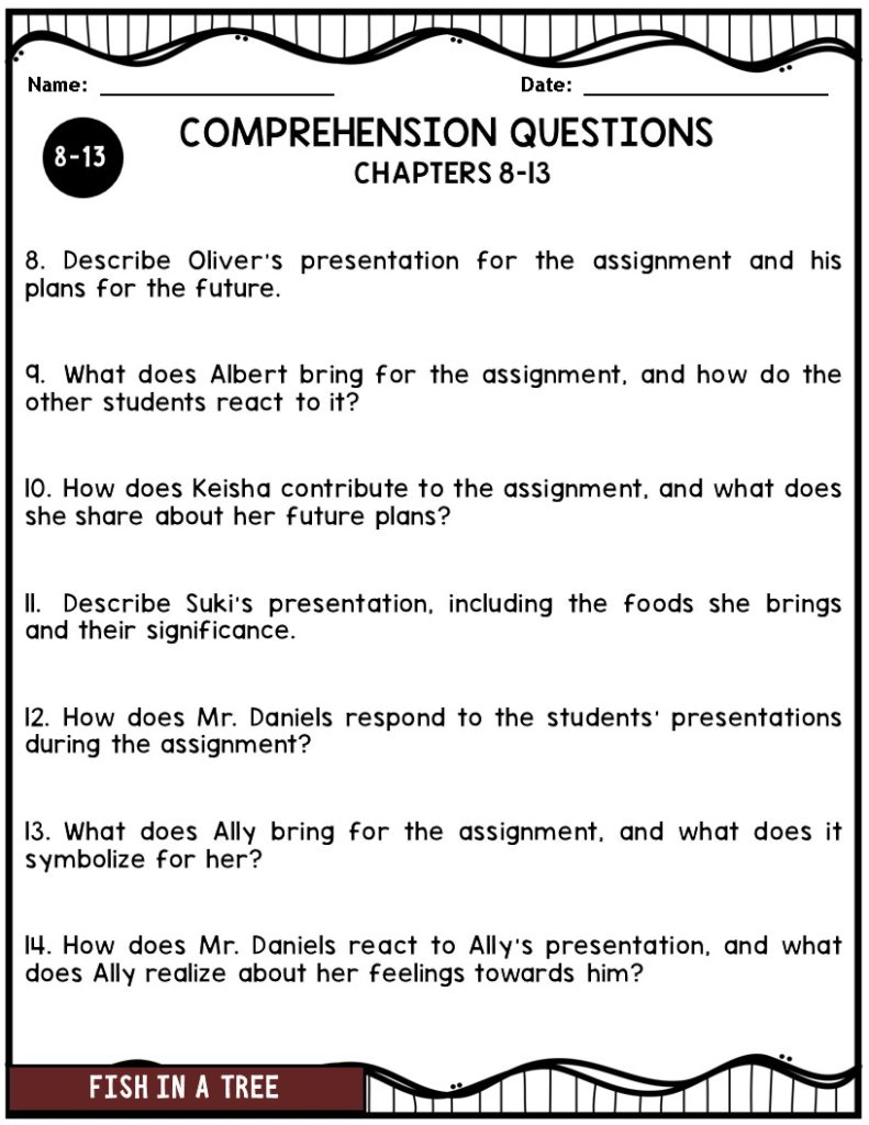 Fish in a Tree Novel Study Guide - Made By Teachers