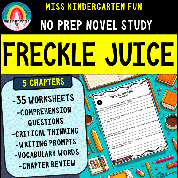 Freckle Juice Novel Study Guide - Made By Teachers