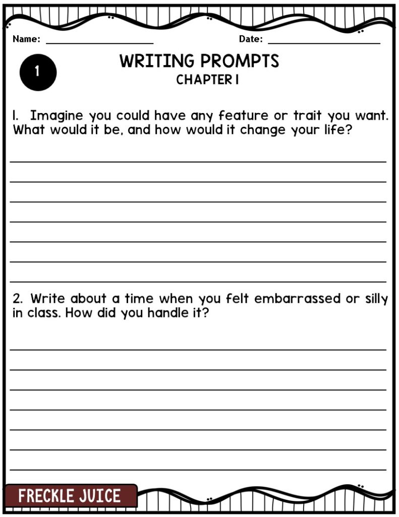 Freckle Juice Novel Study Guide - Made By Teachers