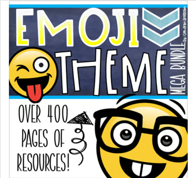 Emoji Happy Face Theme Classroom Decorations and Management Mega Bundle ...