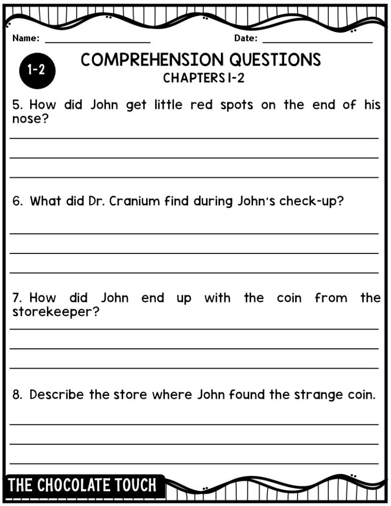 The Chocolate Touch Novel Study Guide - Made By Teachers