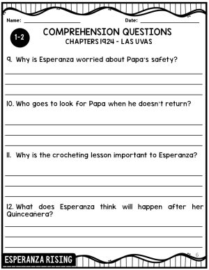 Esperanza Rising Novel Study Guide | Made By Teachers