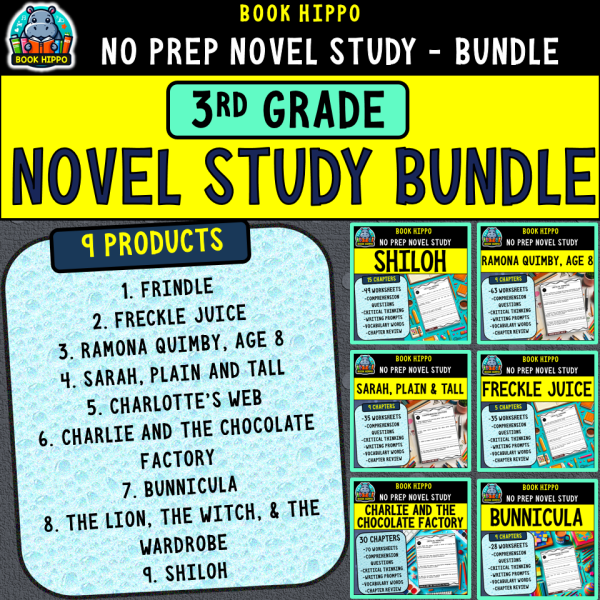 3rd Grade Novel Study Bundle - Made By Teachers