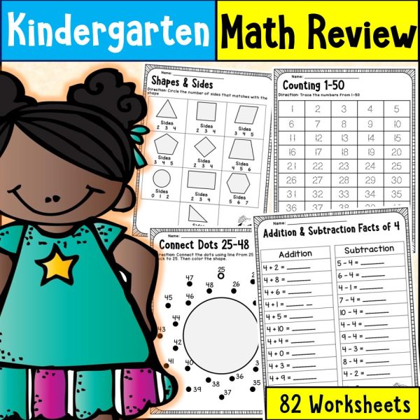 Kindergarten No Prep Math Unit summer | Printable - Made By Teachers