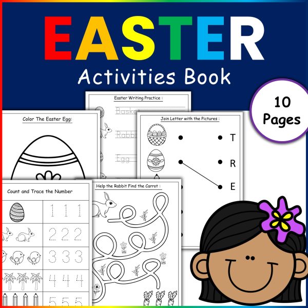 Easter Activity Book for PreK, Kindergarten, and 1st Grade Learners ...