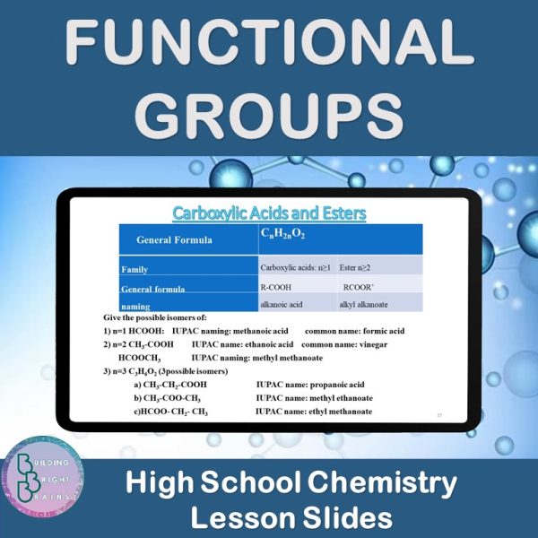 Functional Groups | PowerPoint Lesson Slides High School Chemistry ...
