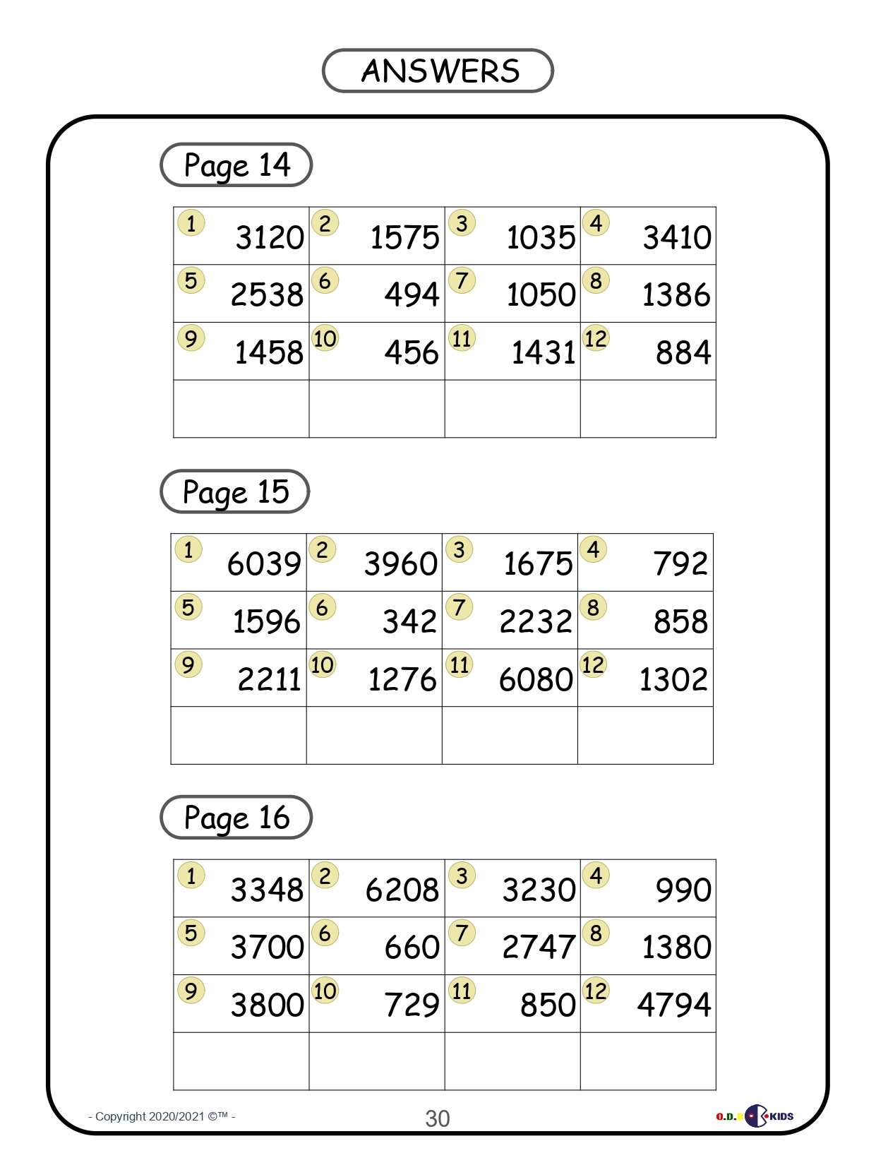 Multi-Digit Multiplication Mastery Worksheets from 2-Digit to 4-Digit ...