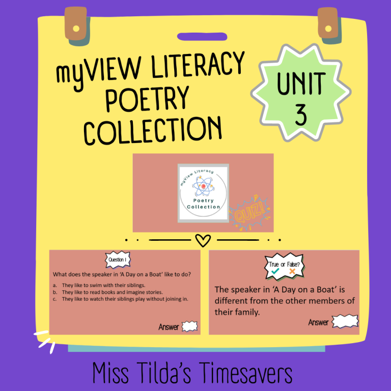 Poetry Collection Quiz - myView Literacy 4 - Made By Teachers