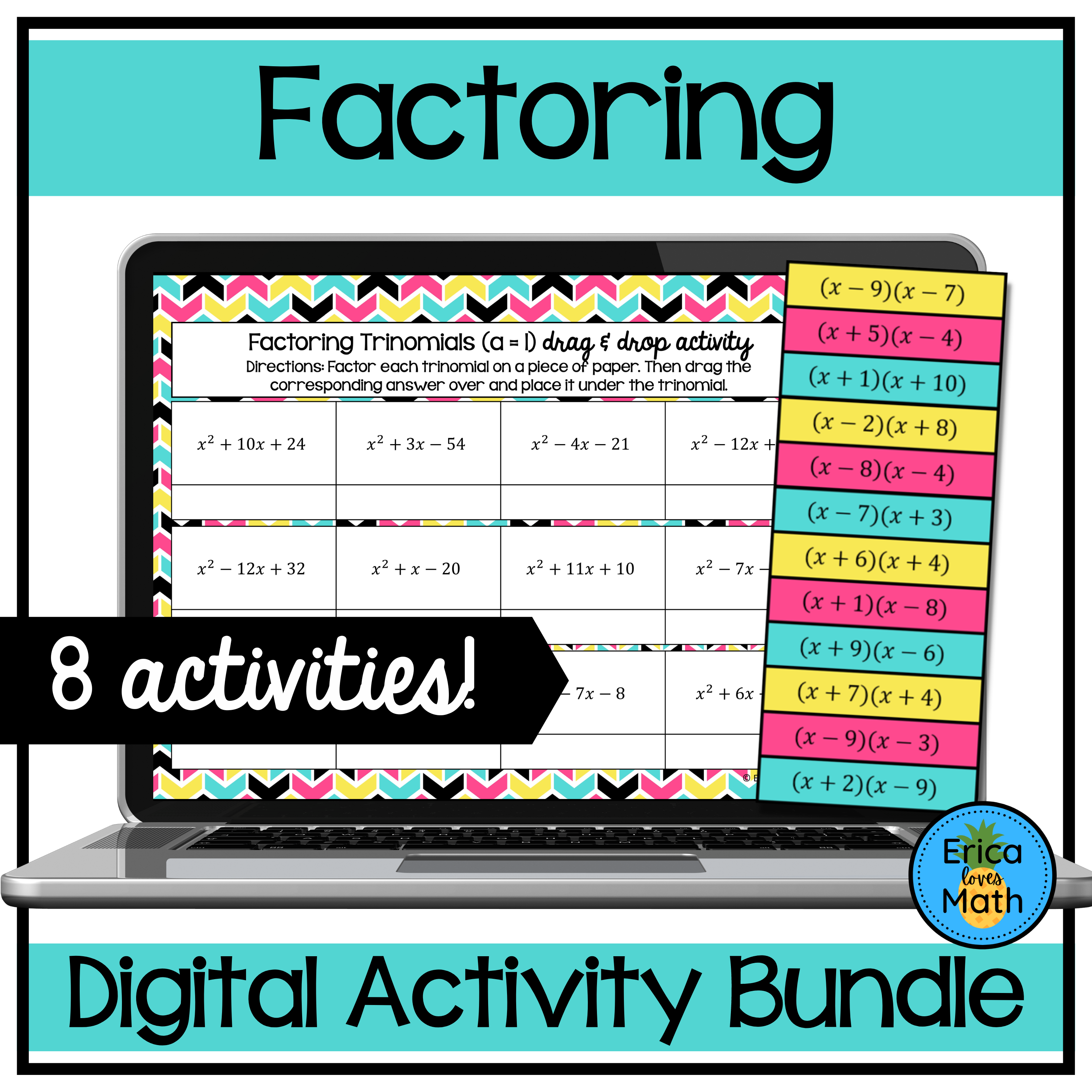 Dividing Rational Expressions Digital Activity Drag & Drop | Made By ...