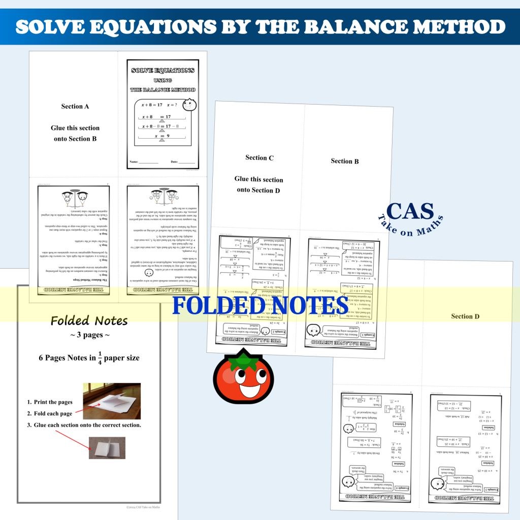 Solve One Step Linear Equations-Balance Method - Made By Teachers