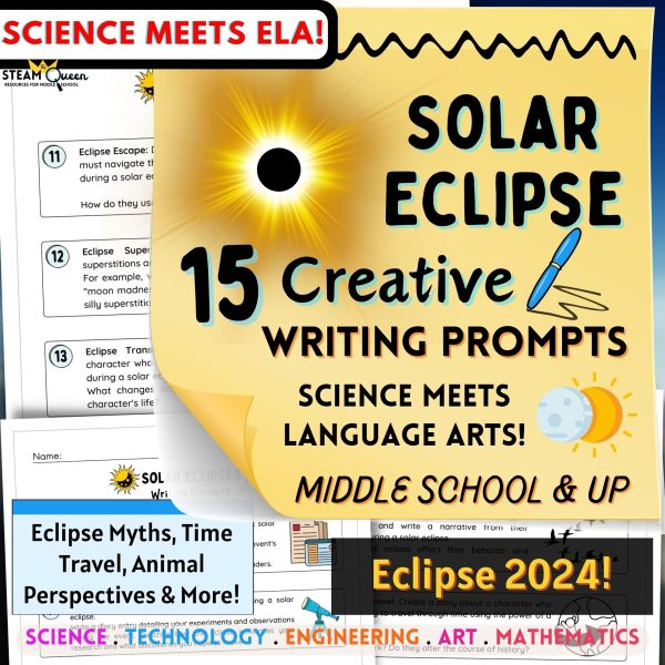 Solar Eclipse 2024! 15 Creative Writing Prompts Science Meets ELA ...