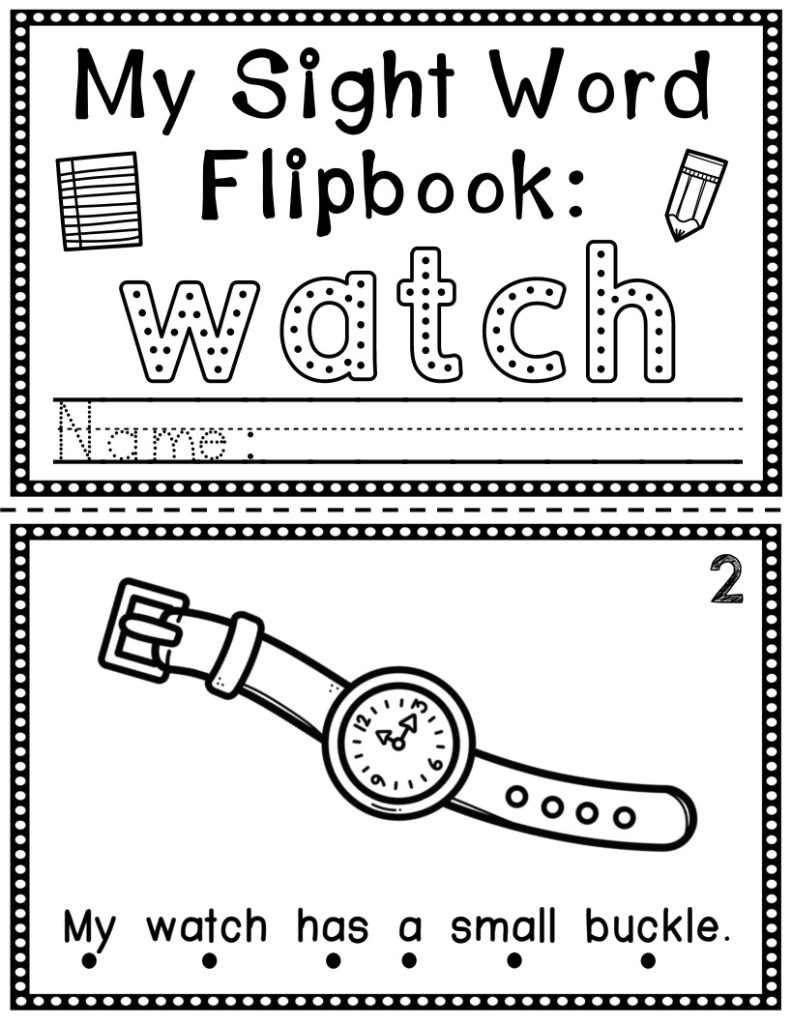 Sight Word Flip Book (Flipbook) - WATCH | Made By Teachers