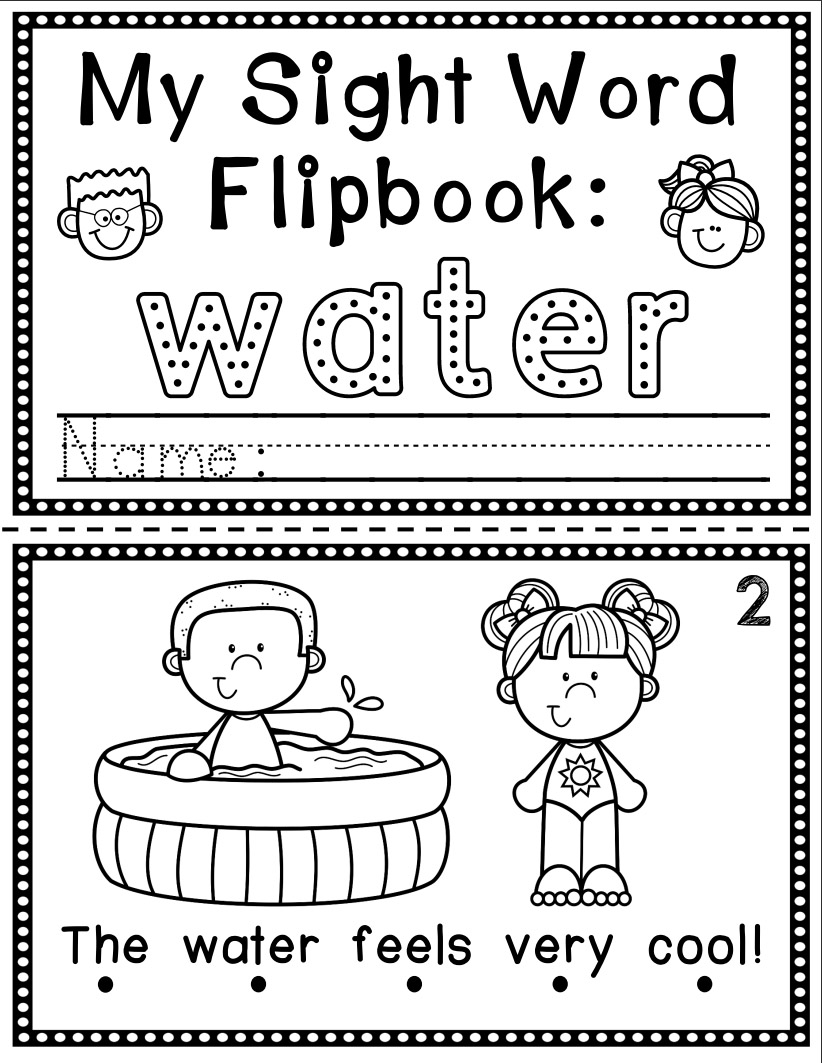 Sight Word Flip Book (Flipbook) - THREE | Made By Teachers