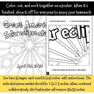 Solar eclipse 2024 Collaborative poster great American solar eclipse ...