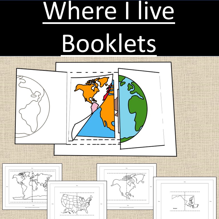 Where I live Booklets Earth to Home Geography | Made By Teachers