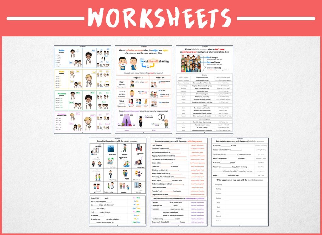 Grammar - Pronouns - Three PowerPoints and Worksheets | Made By Teachers