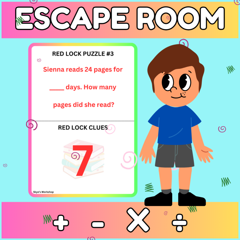 ESCAPE ROOM #35 Math: Addition, Subtraction, Multiplication, and ...