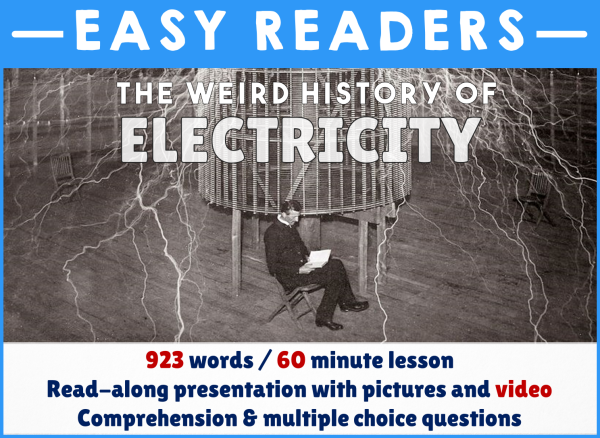 Reading comprehension -The Weird History of Electricity- PowerPoint ...